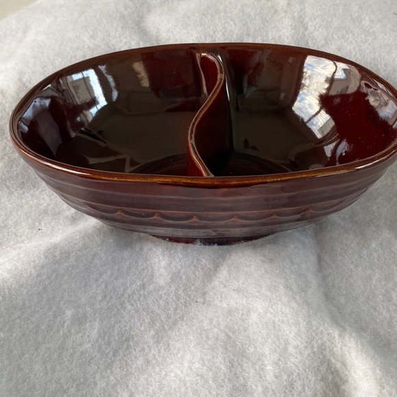 Marcrest | Kitchen | Marcrest Stoneware Divided Bowl Ovenproof Vintage ...